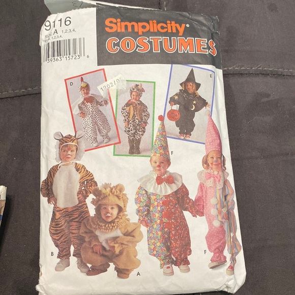 Simplicity | Other | Vintage 993 Simplicity Costumes Pattern 9116 Cut ...